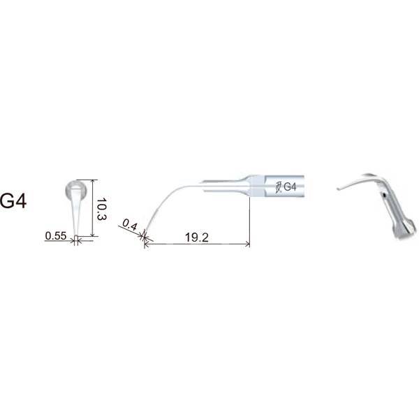 Insert Supragingival type EMS modèle G4 Woodpecker - Prophylaxie